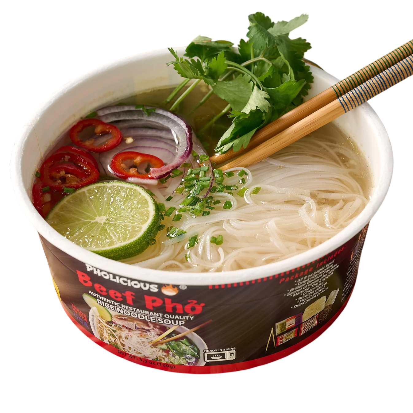 PHO: BEEF, Pholicious Authentic Instant Pho , Vietnamese Rice Noodle S ...
