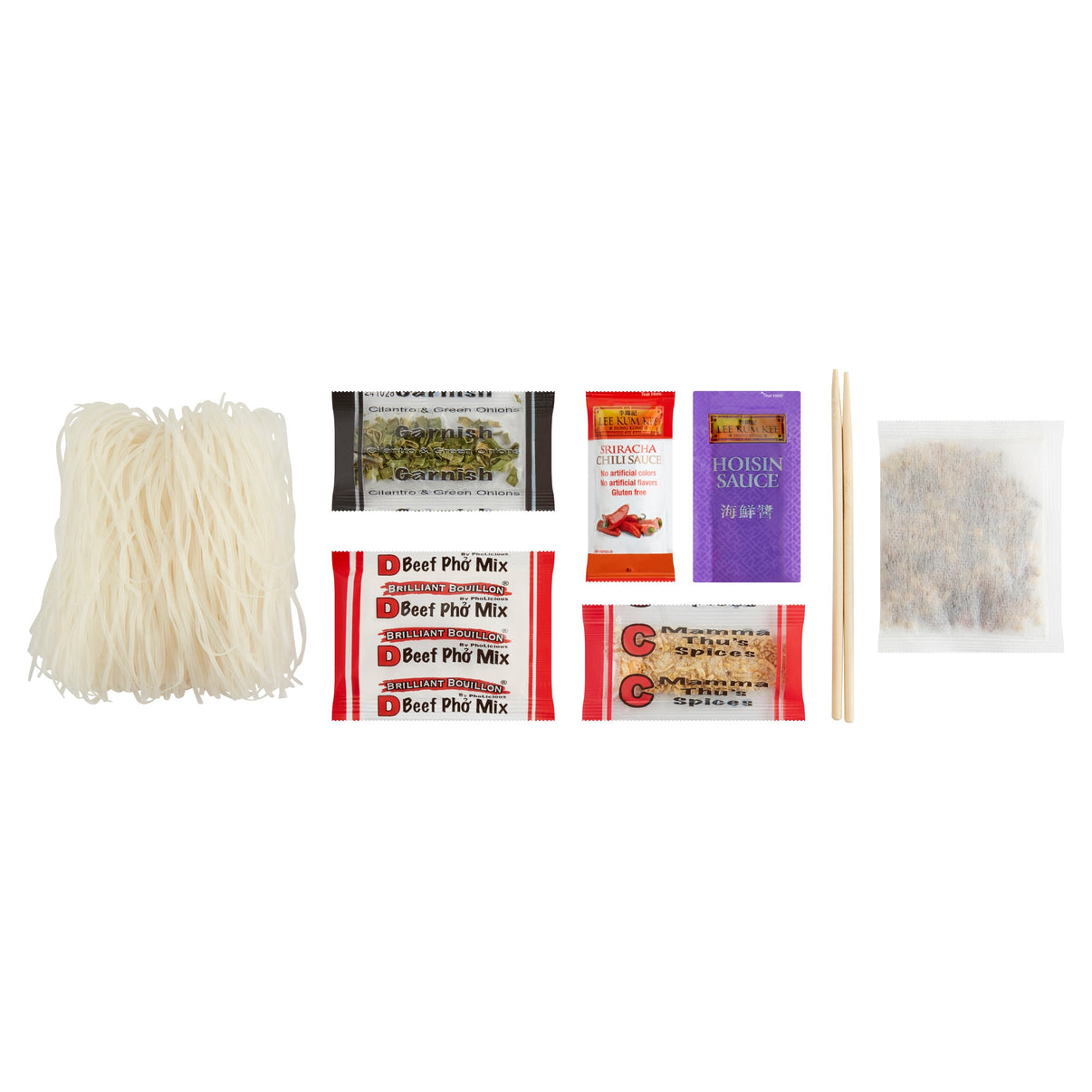 Instant BEEF Pho Pholicious, Vietnamese Rice Noodle Soup, 4 pack / 3.6 ...